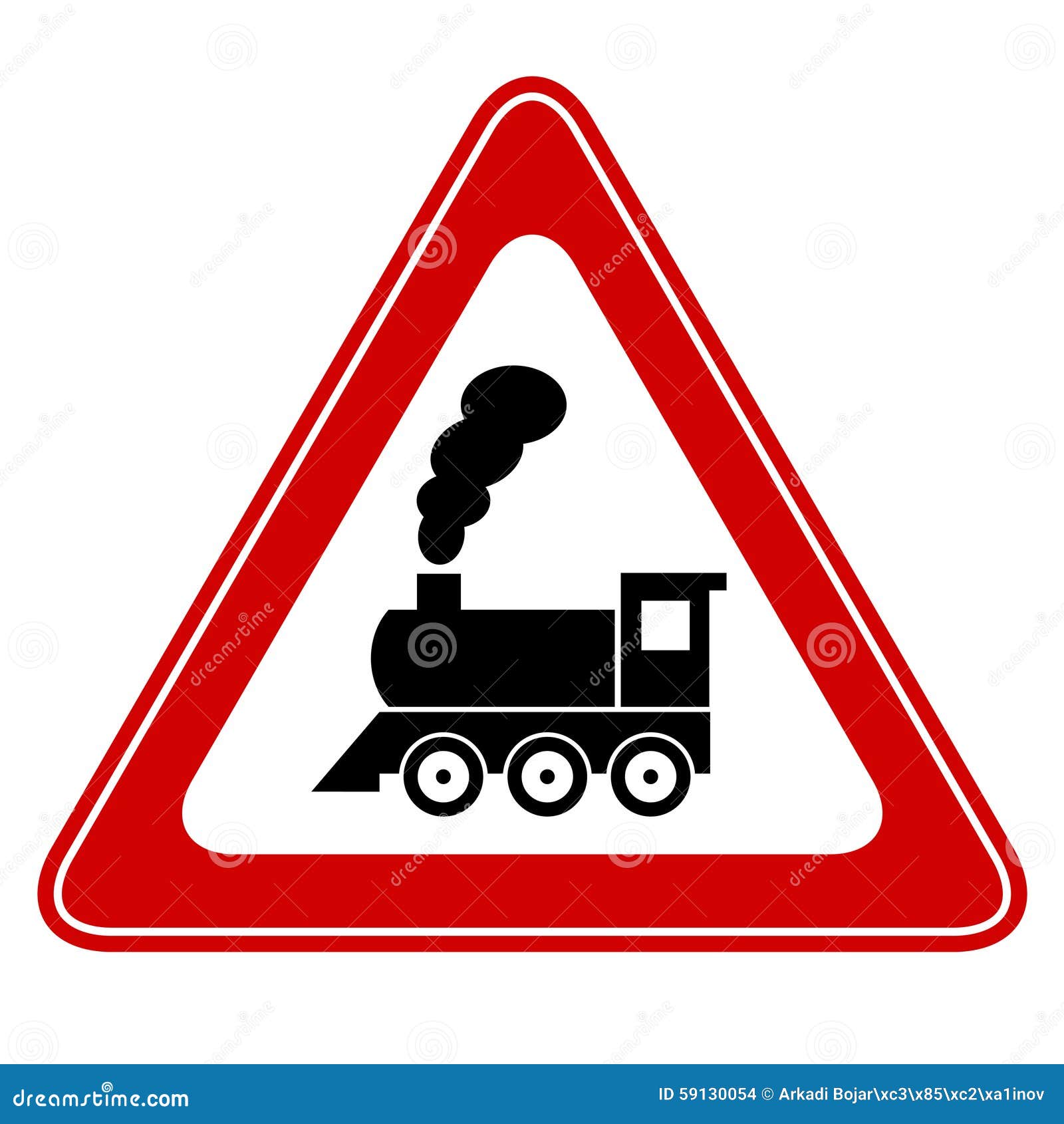 Beware Train Warning Of Traffic Signs. Traffic Signs Train Tracks ...