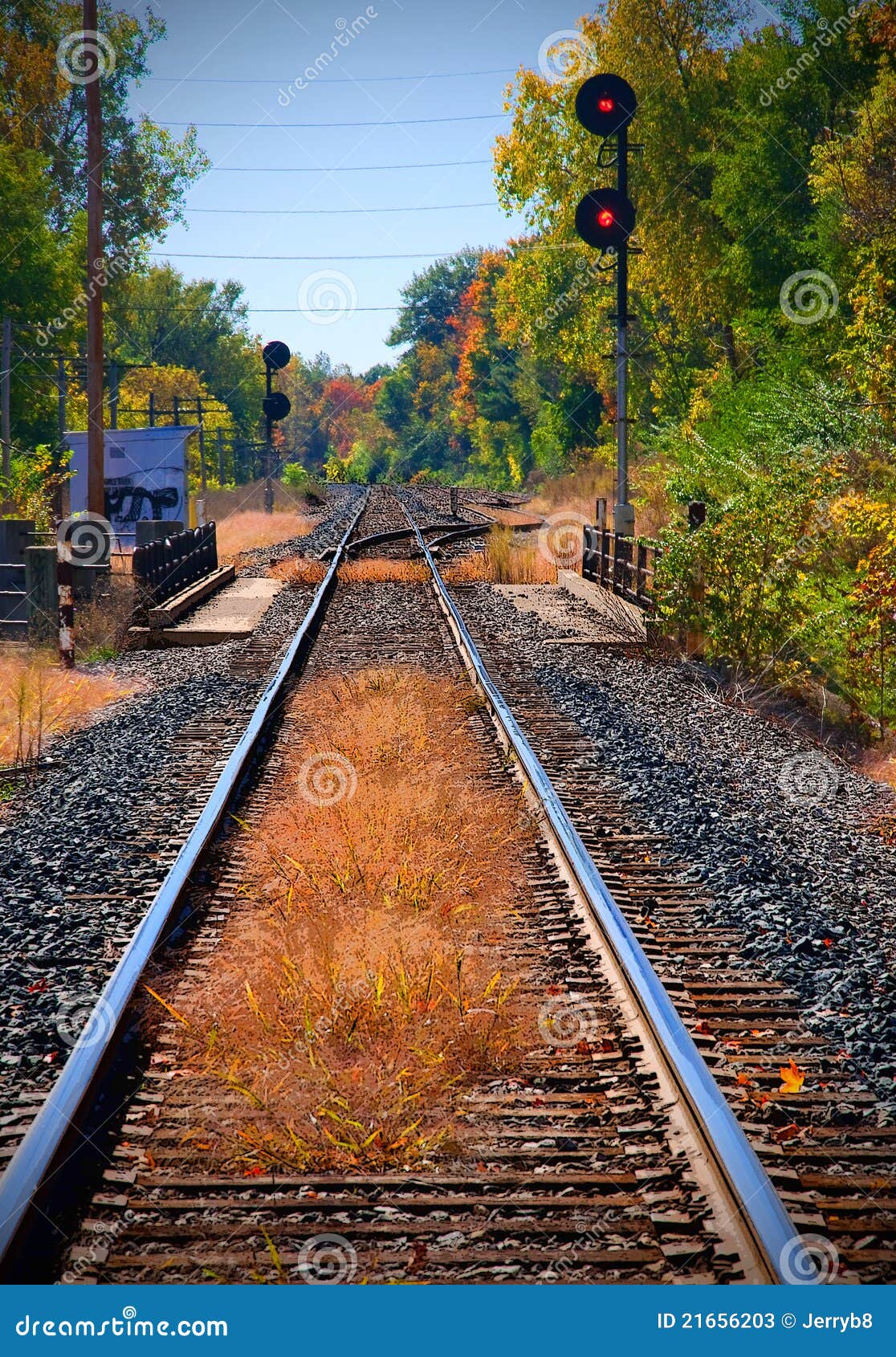Train Signal stock image. Image of remote, track, crossing - 21656203