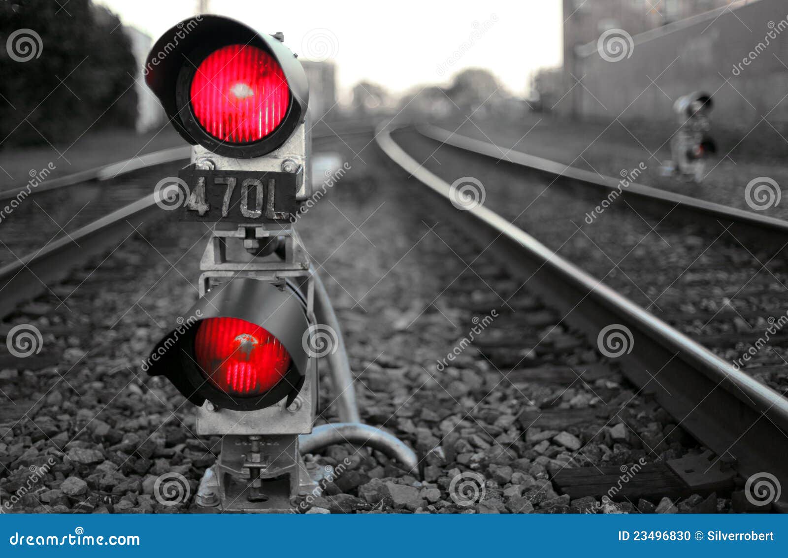 Train signal stock photo. Image of rail, light, choice - 23496830
