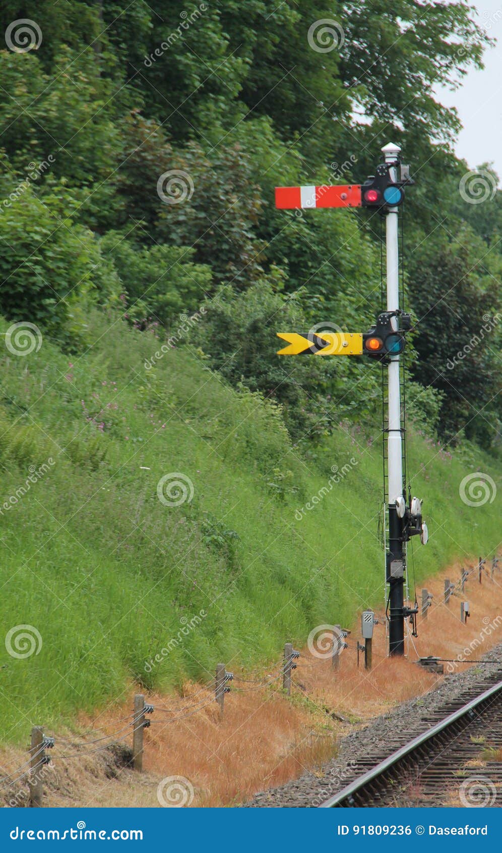 Train Signals. stock photo. Image of transportation, communication ...