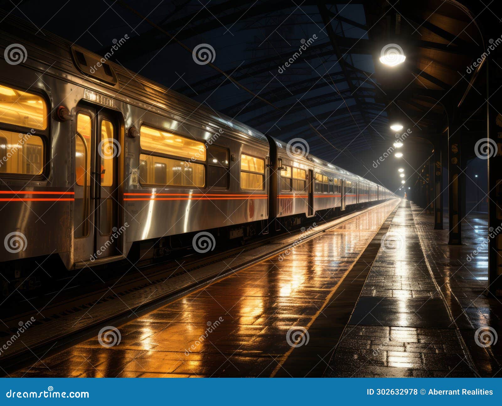 The train is silver stock illustration. Illustration of system - 302632978
