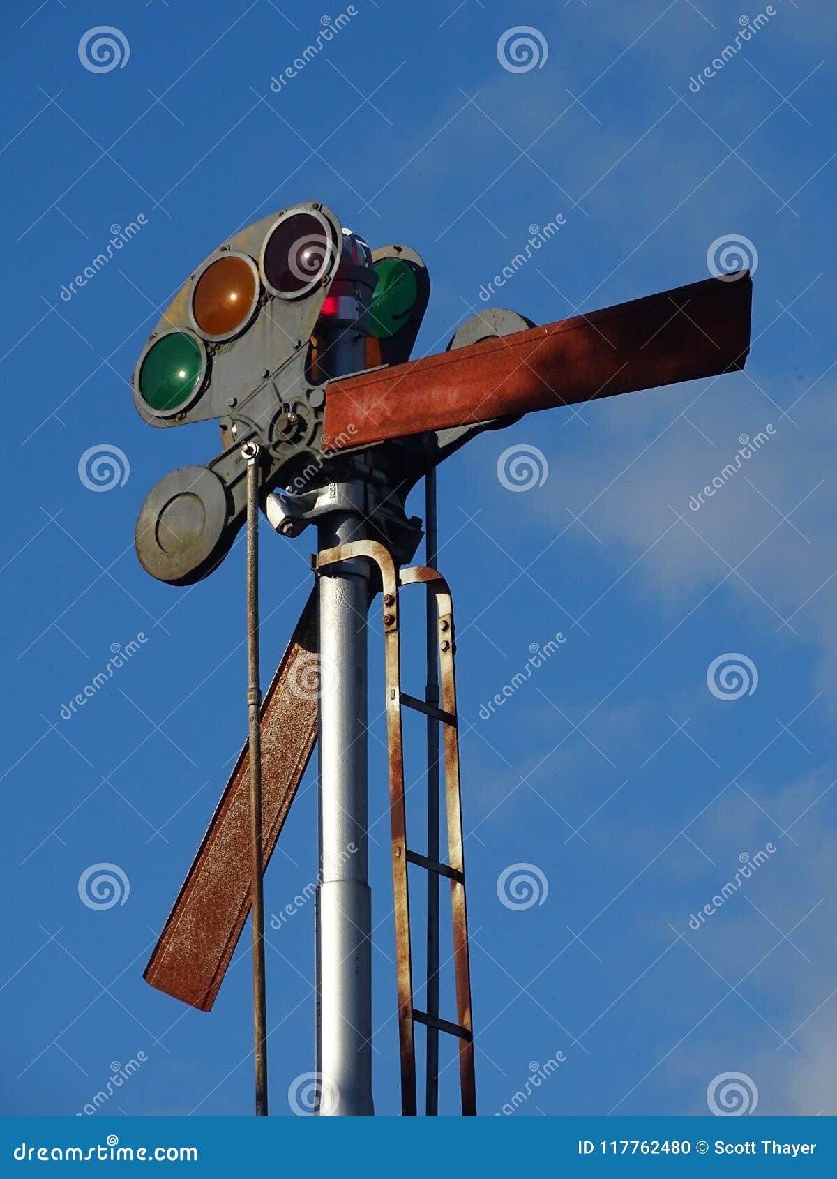 Train signal stock photo. Image of display, train, mechanical - 117762480