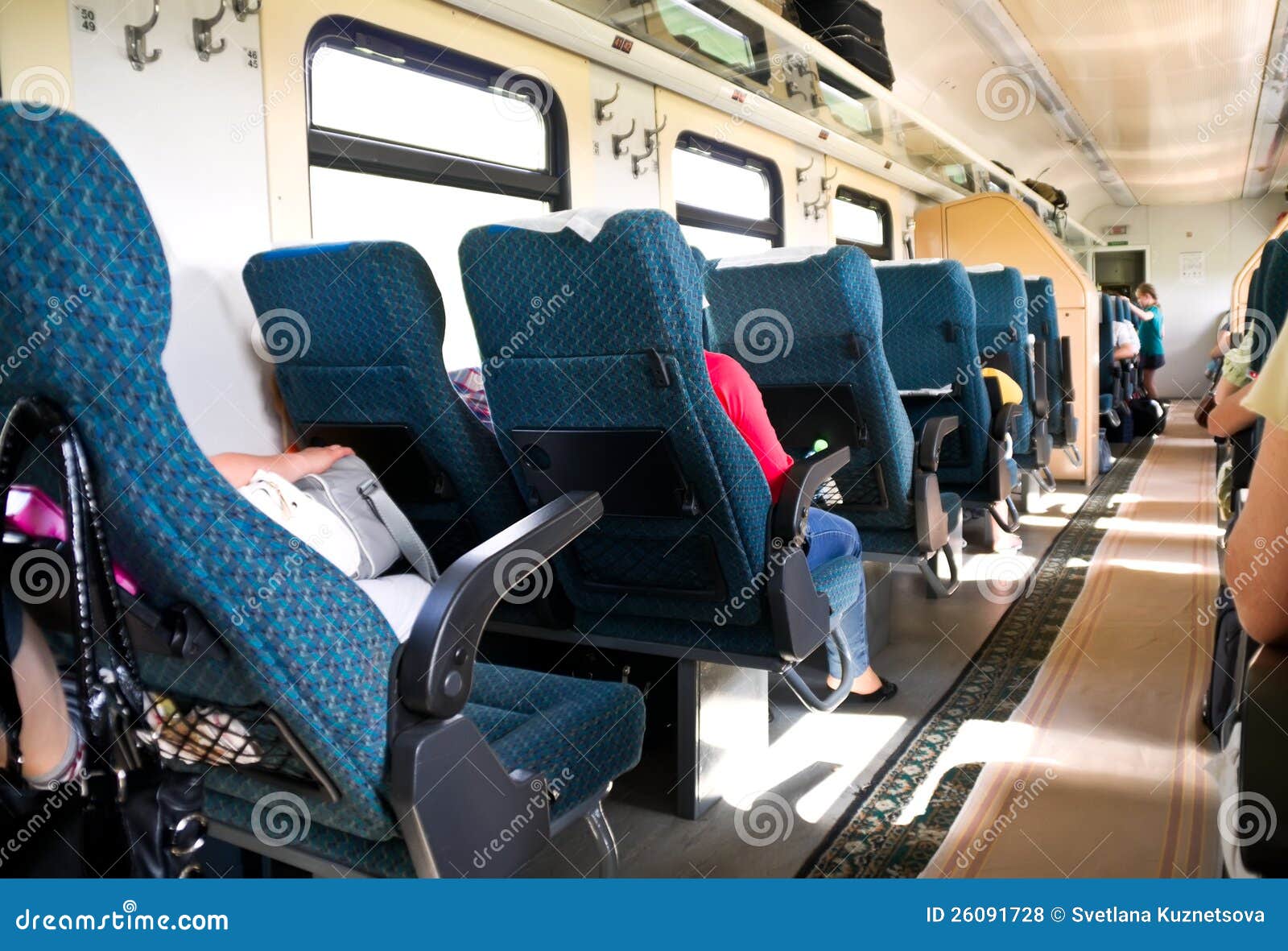 In a train sitting editorial stock photo. Image of transportation ...