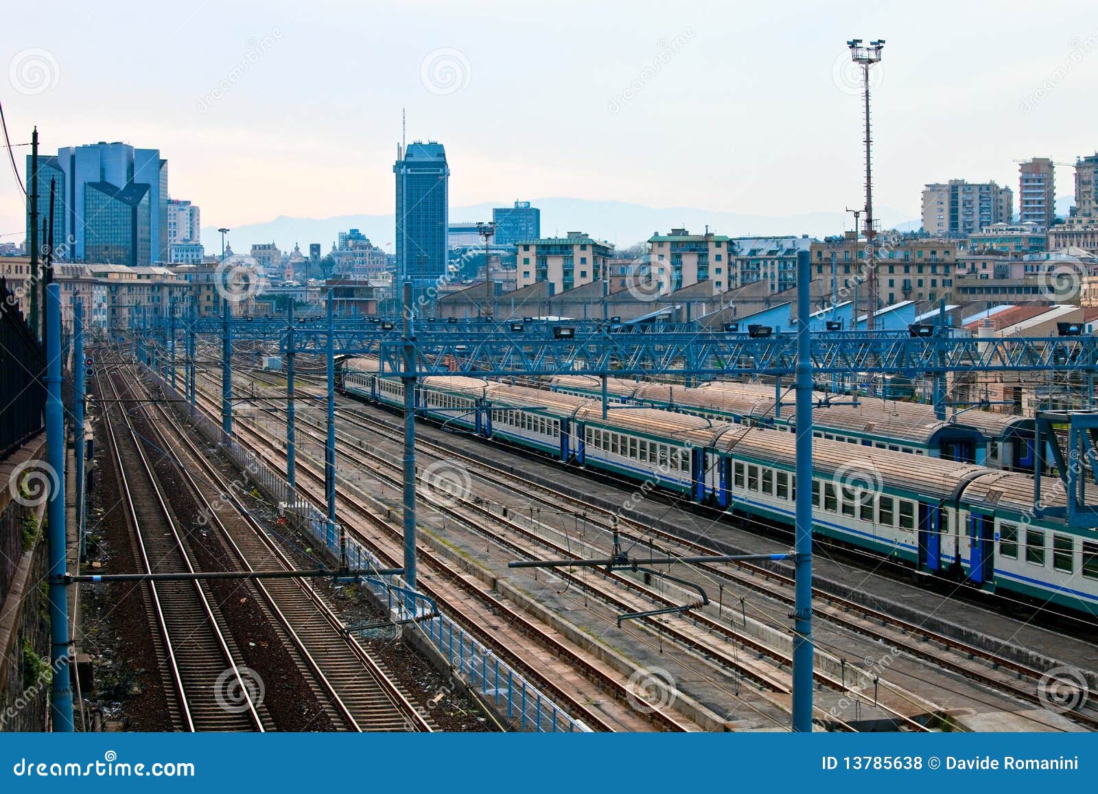 Train And Skyline Picture. Image: 13785638