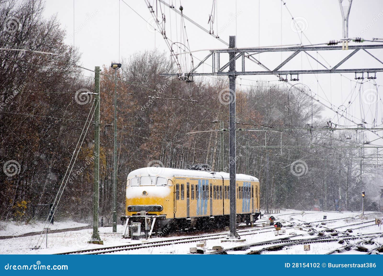 Train in snow stock photo. Image of train, station, locomotive - 28154102
