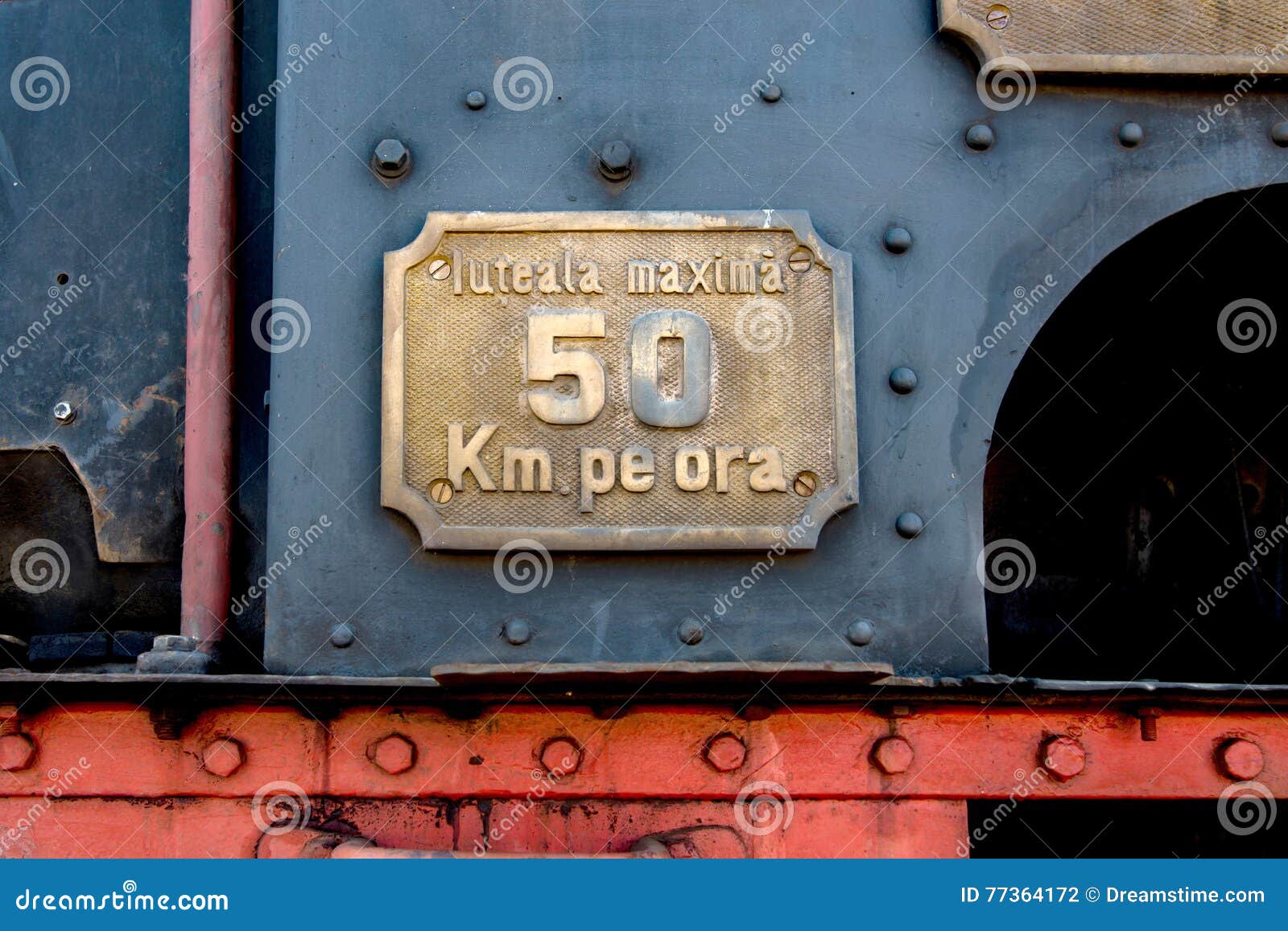 Train speed limit sign stock photo. Image of limit, rail - 77364172
