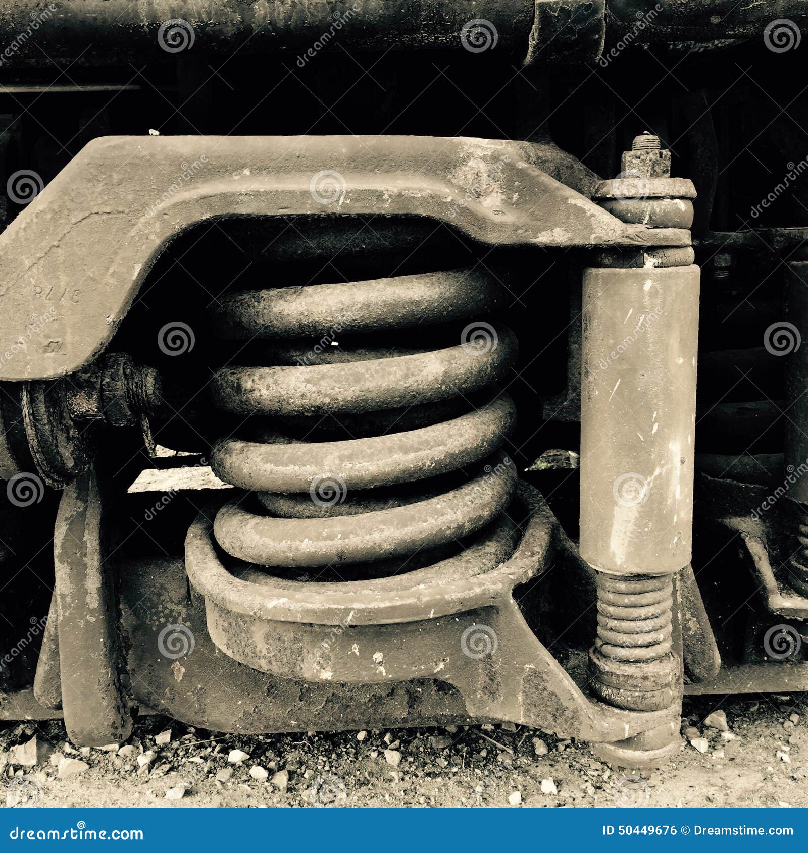 Train spring stock photo. Image of locomotive, sepia - 50449676