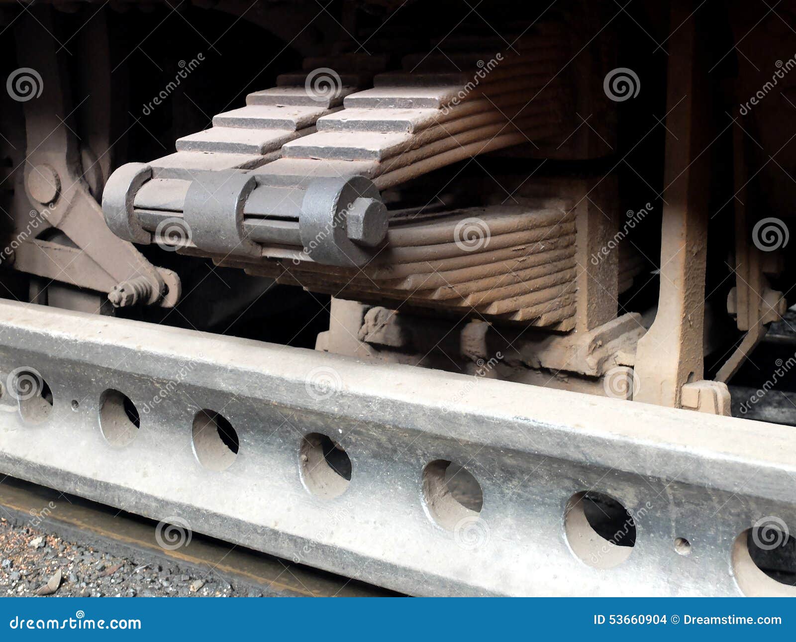 Train spring stock photo. Image of rusty, rail, suspension - 53660904