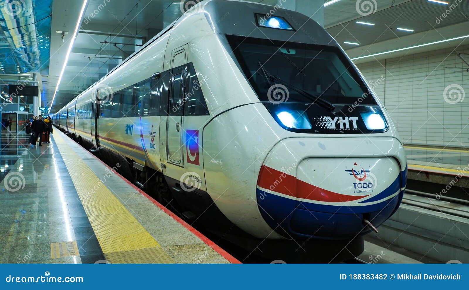 Ankara, Turkey - January 9, 2020: the Train Stands at the Ankara ...