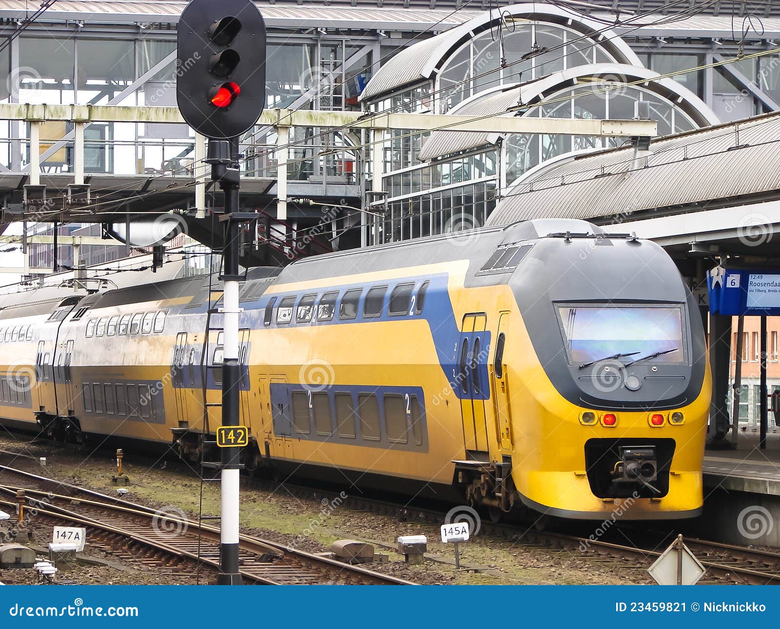 Train in the station stock image. Image of locomotive - 23459821