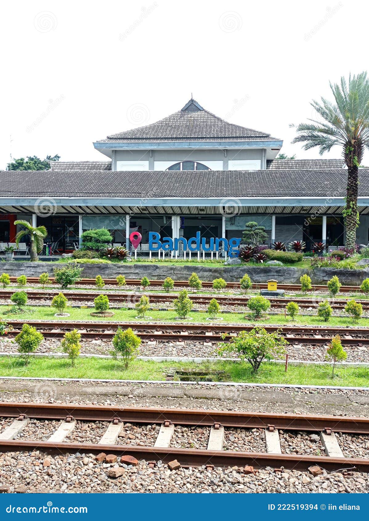 Train Station of Bandung West Java Stock Photo - Image of java, garden ...