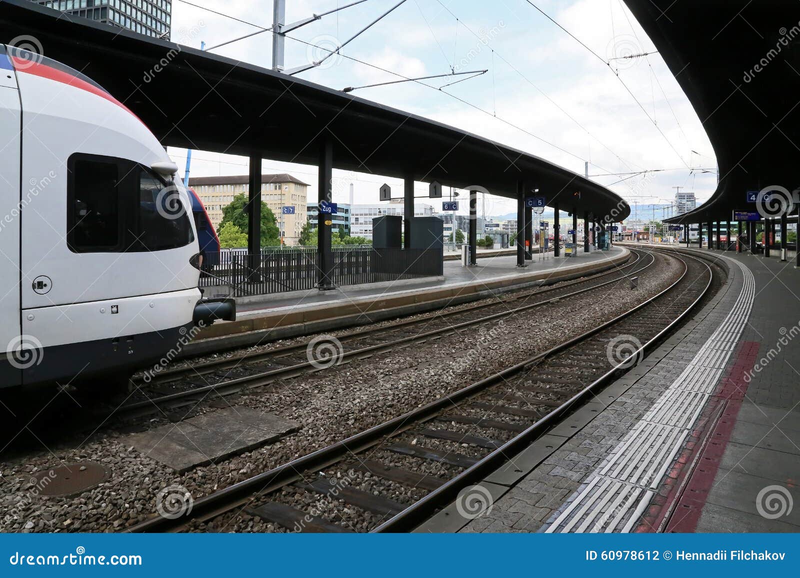 Train station stock photo. Image of building, speed, locomotive - 60978612