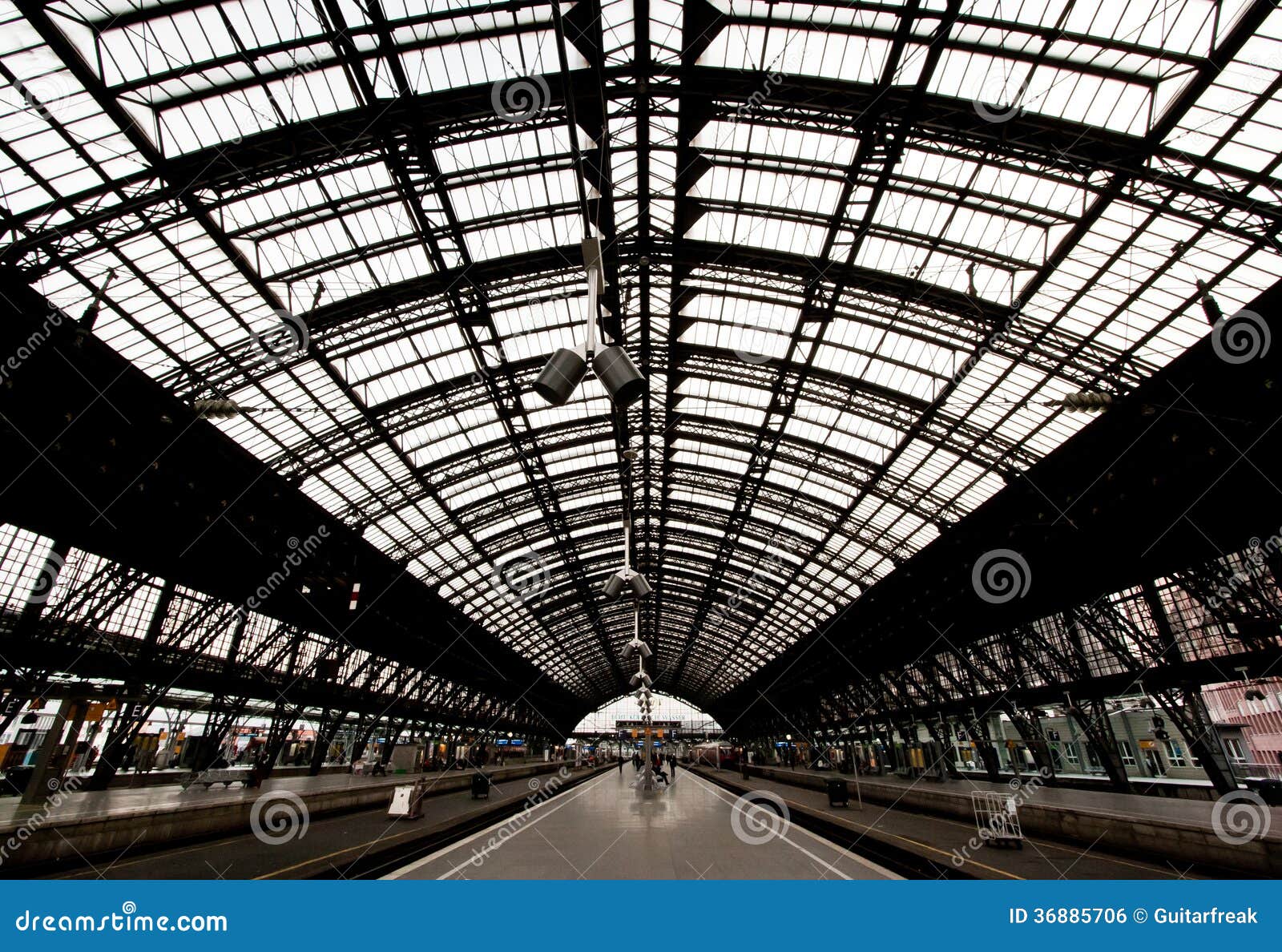 Train Station in Cologne Germany Stock Photo - Image of arch, design ...