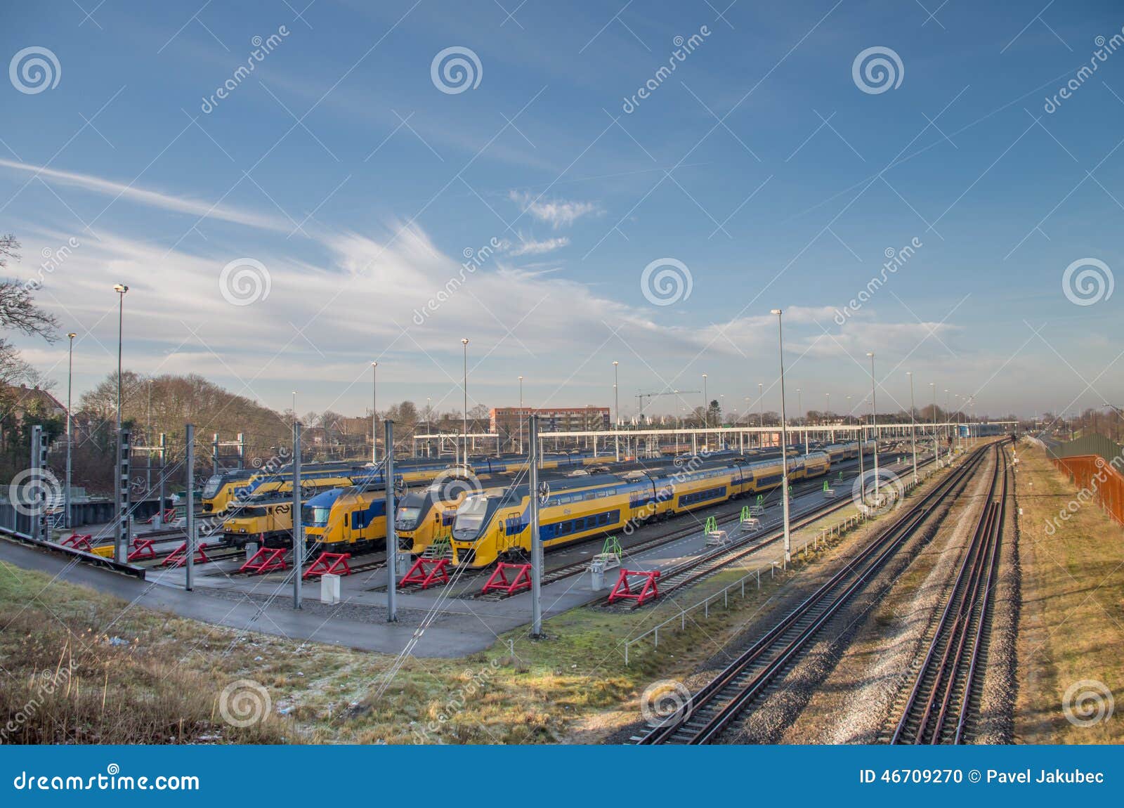 Train station stock photo. Image of railyard, netherlands - 46709270
