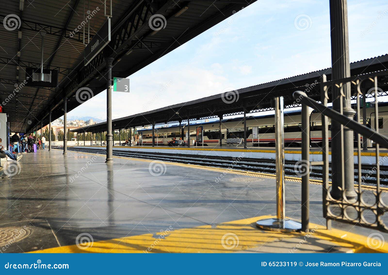 Train Station of Granada, Spain Editorial Stock Image - Image of speed ...