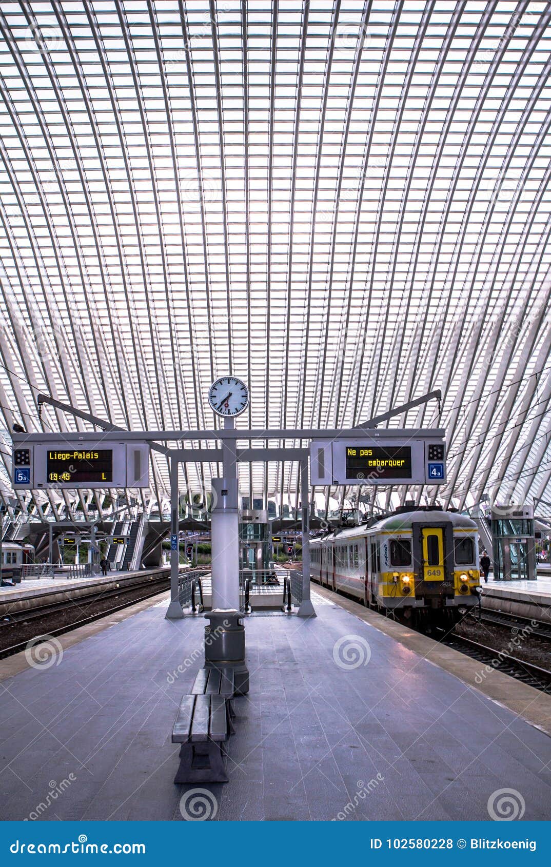 Train Station in Liege, Belgium Editorial Stock Photo - Image of ...