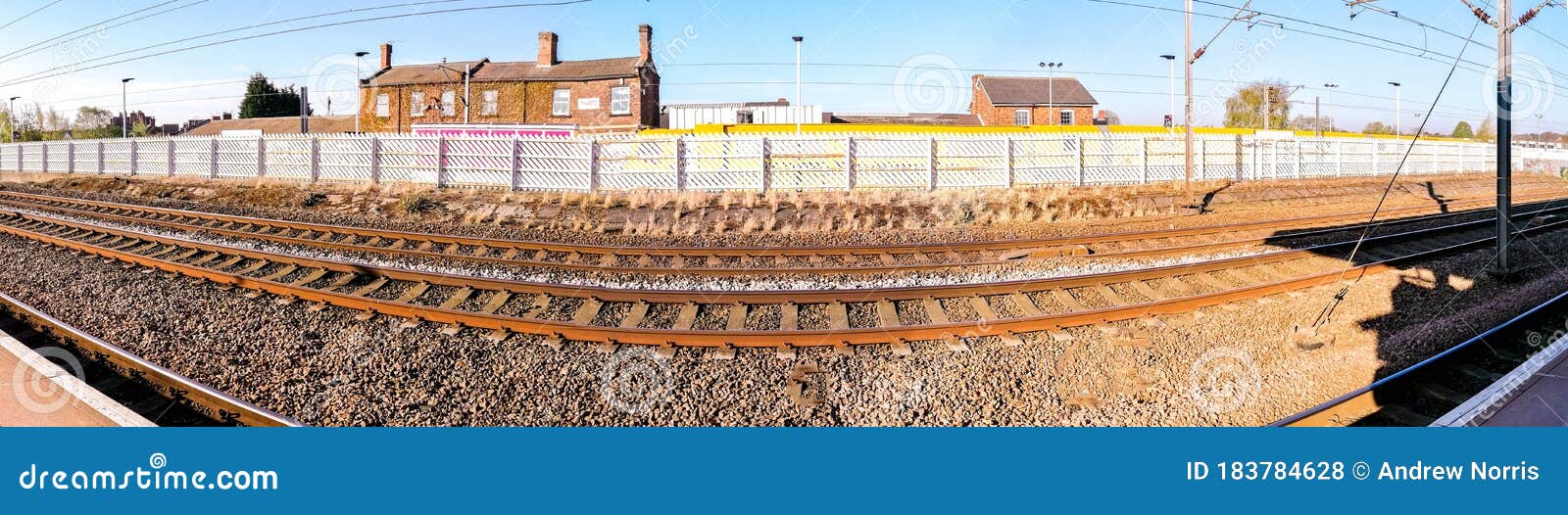 Train Station Platform View Stock Photo - Image of location, arrival ...