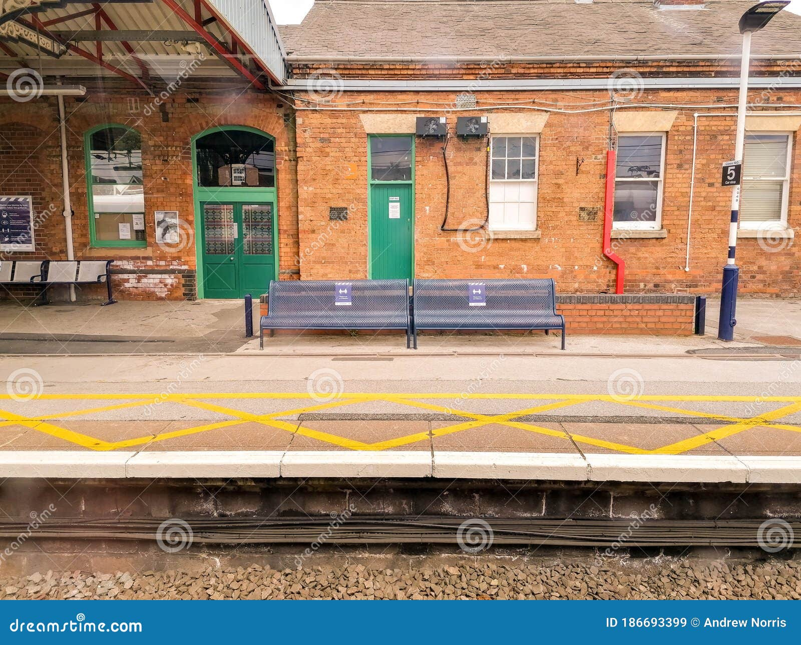 Train Station Platform View Stock Image - Image of passenger, railway ...
