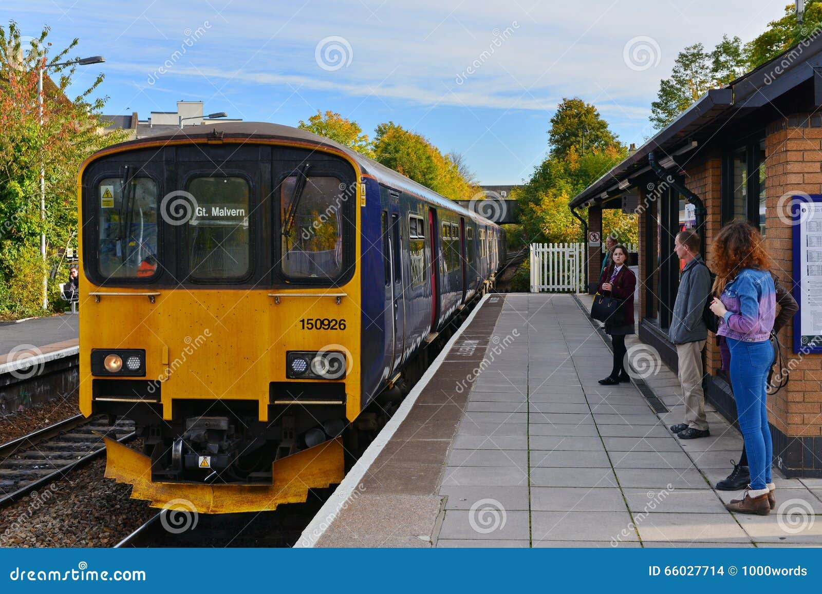 Train Station Platform View Editorial Stock Image - Image of background ...