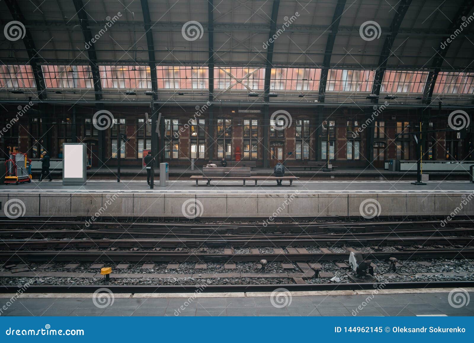 Train station platform stock image. Image of clouds - 144962145