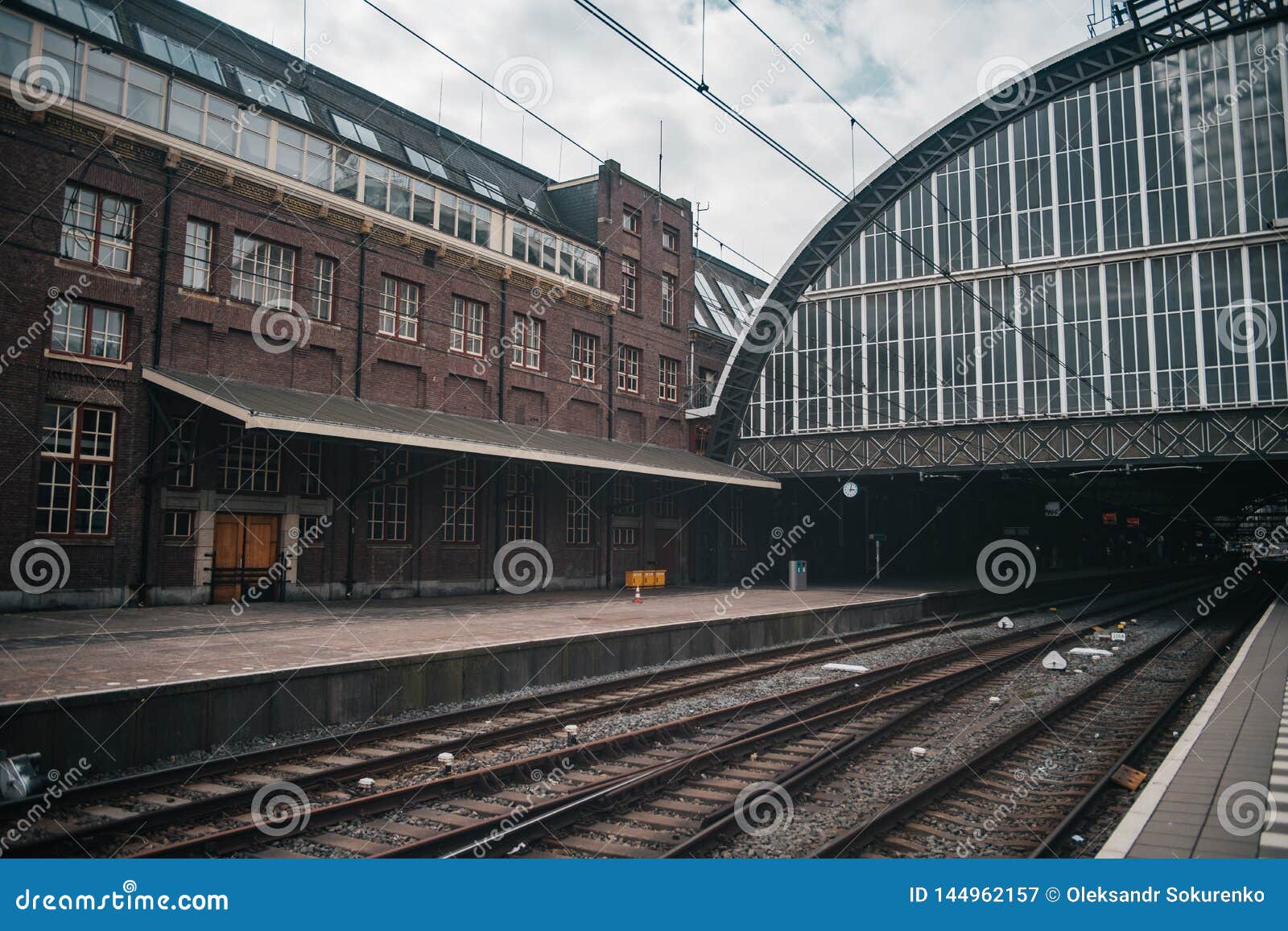 Train station platform stock image. Image of public - 144962157