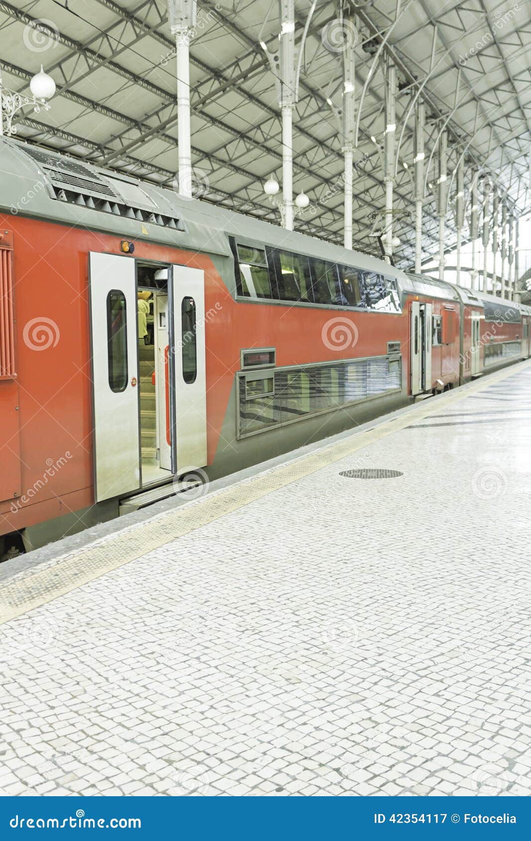Train in station stock image. Image of europe, soil, rail - 42354117