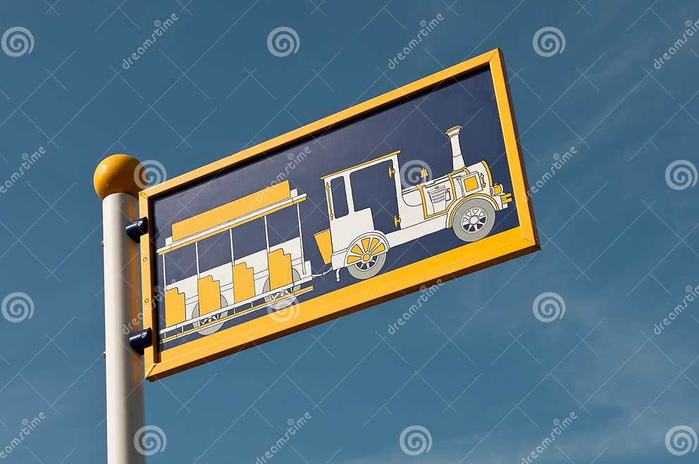 Train station signpost stock image. Image of notice, panel - 21527205