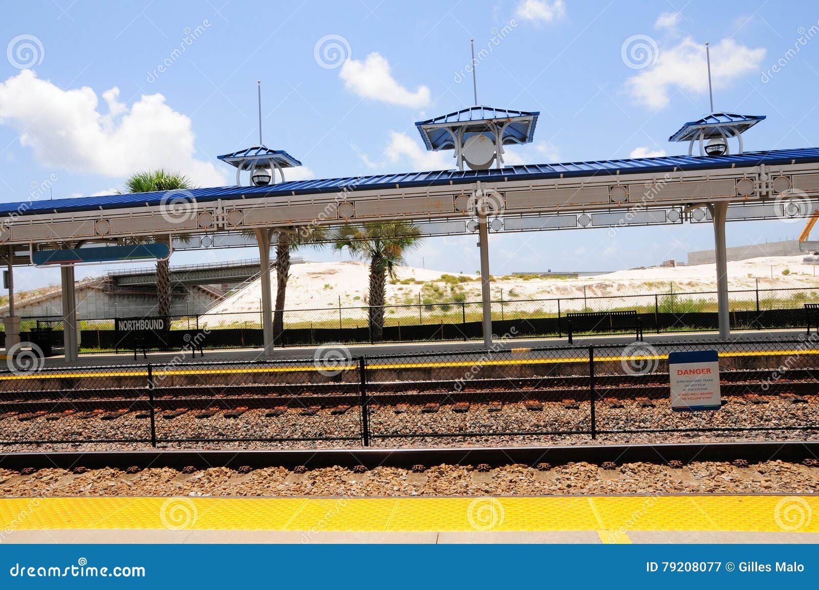 Train Station in South Florida Stock Image - Image of contemporary ...