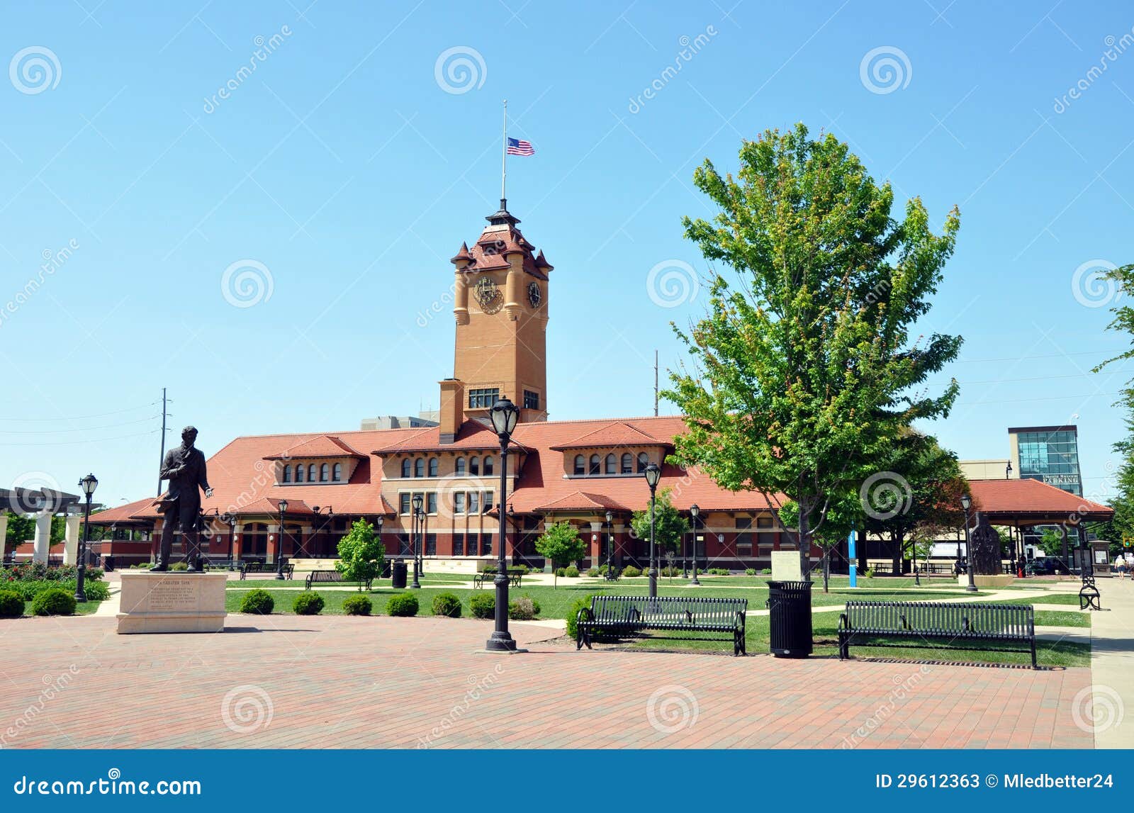 Train Station, Springfield, IL Stock Image - Image of station, train ...