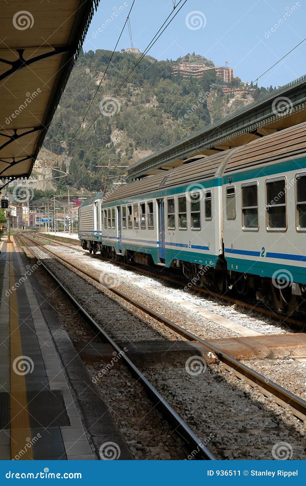Train Station In Taormina, Sicily Stock Image - Image of train ...