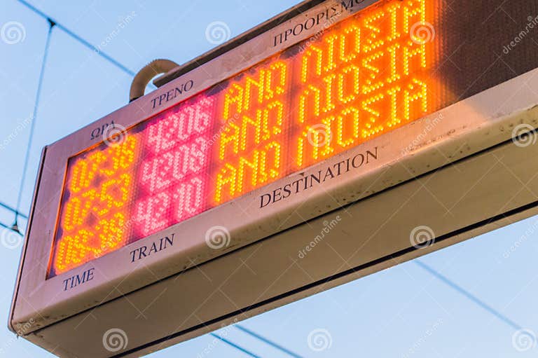 Train station time board stock image. Image of news, camera - 43299425