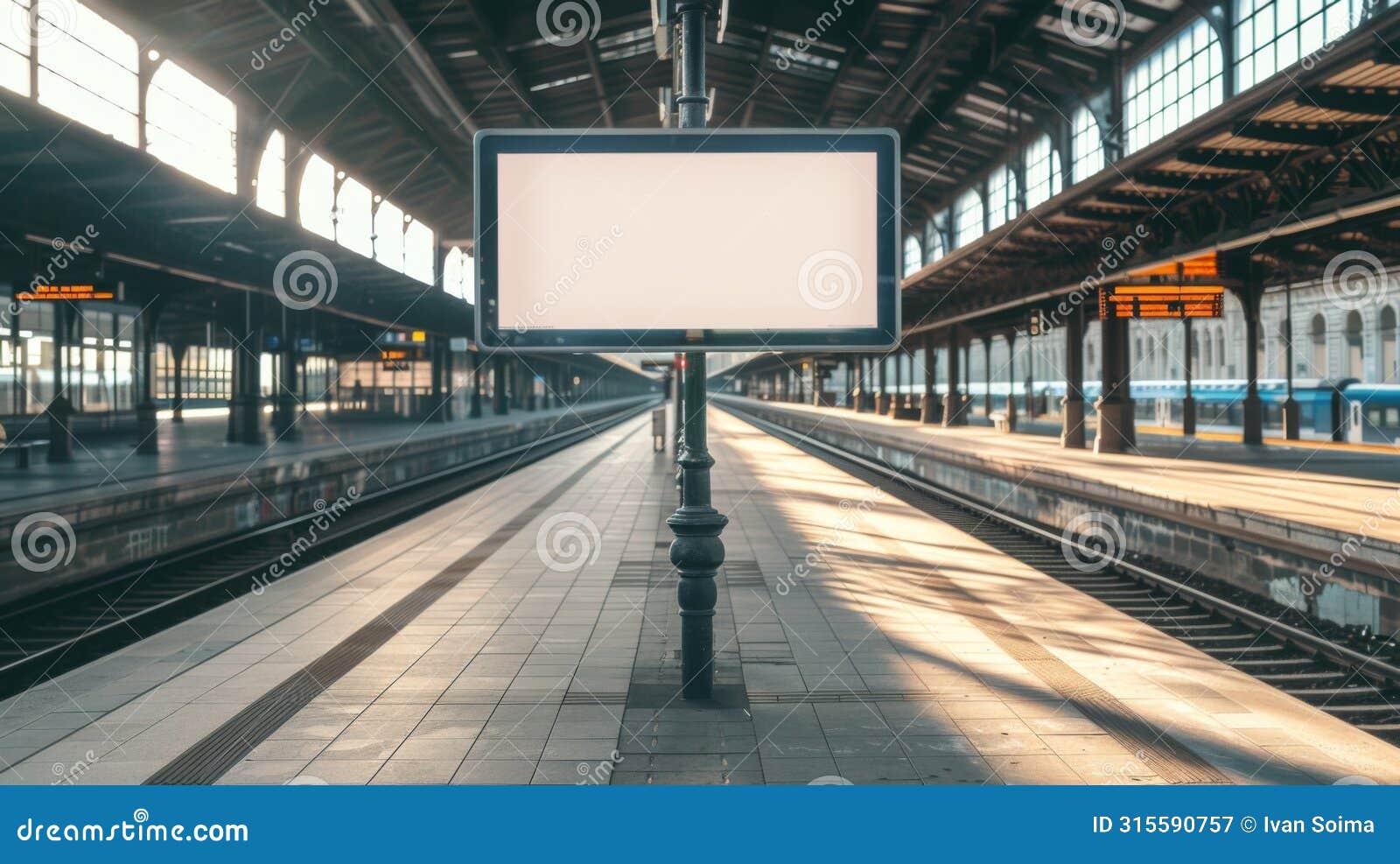 Train Station Timetable Display Mockup, Real-Time Updates, AI Created ...