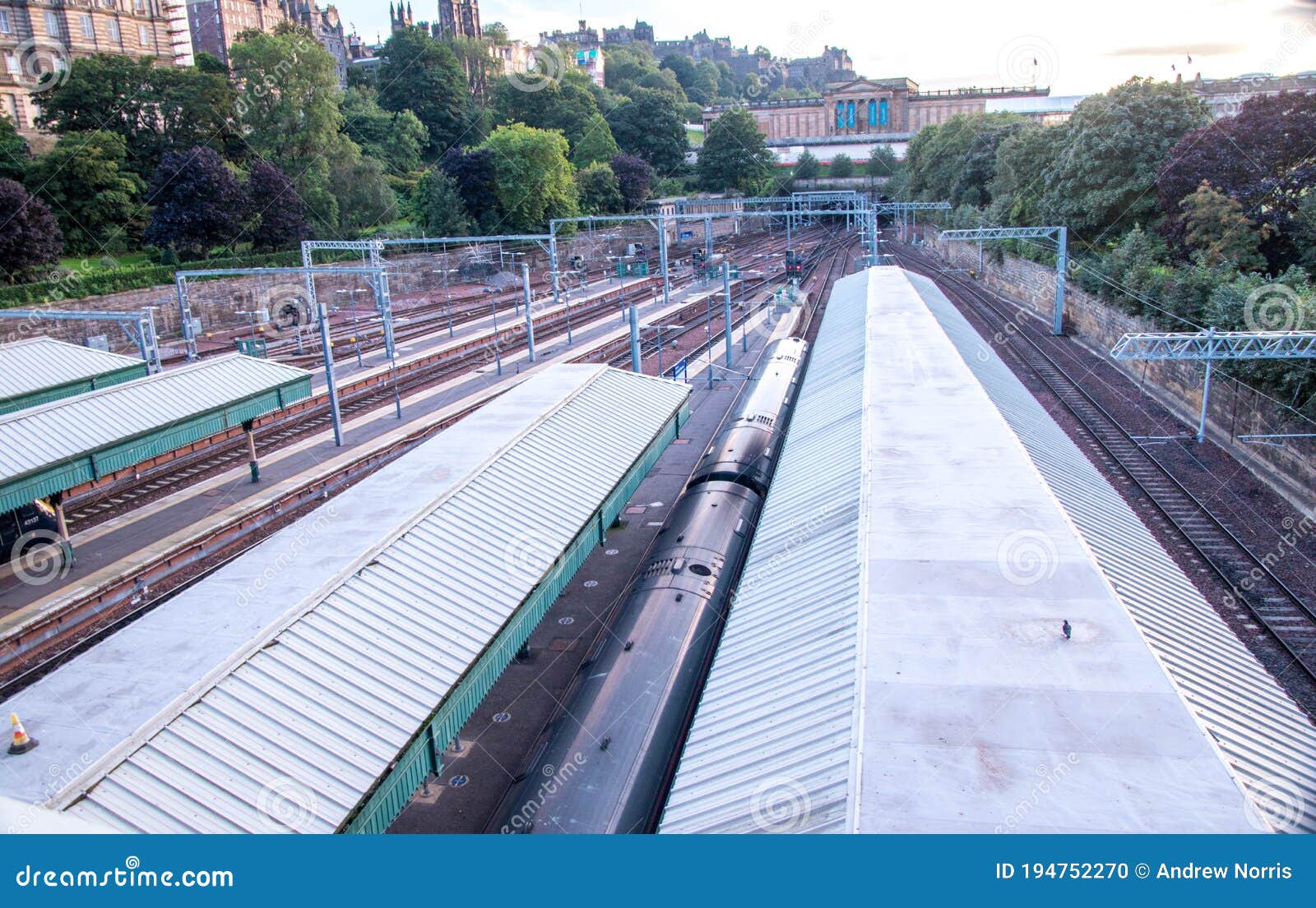 Train Station View from Above Stock Photo - Image of tracks, design ...
