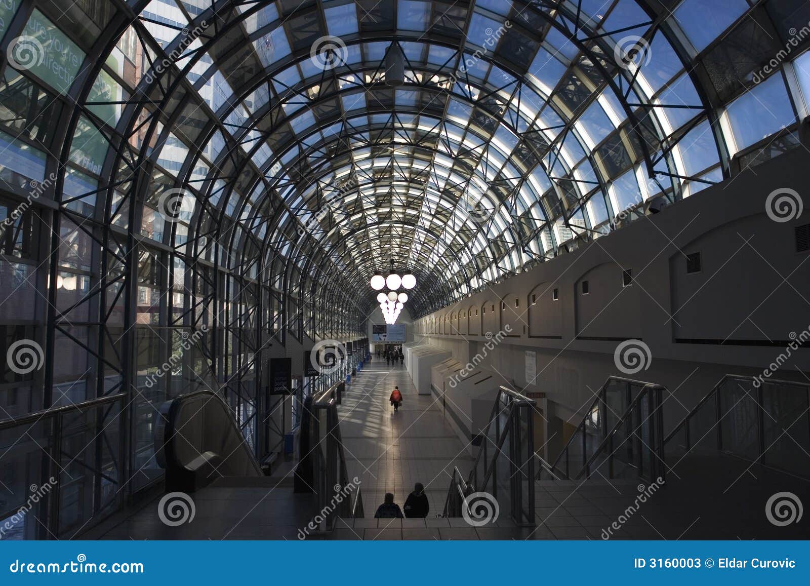 Train Station Walkway stock image. Image of light, person - 3160003