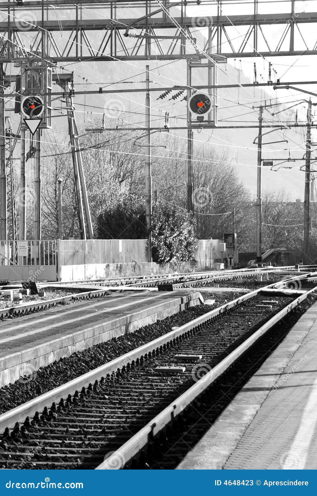 Train Stop stock image. Image of leading, light, stop - 4648423