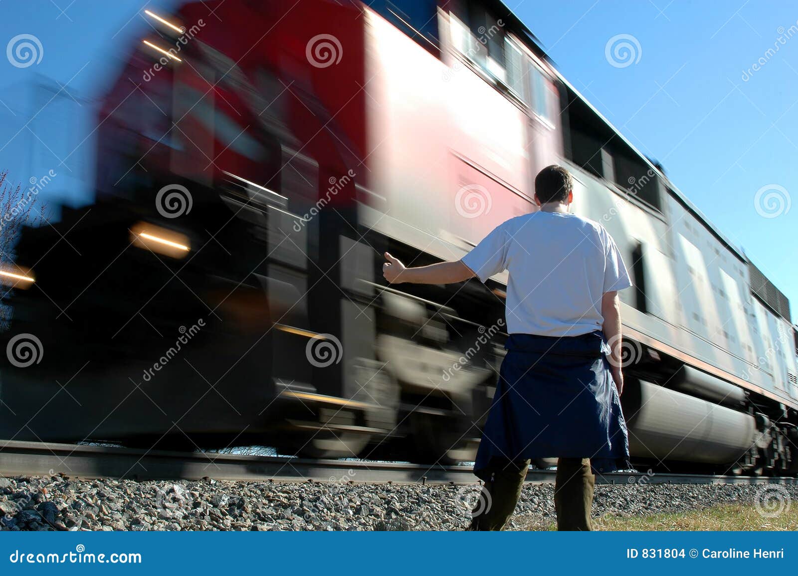 Train Stop Guy Picture. Image: 831804