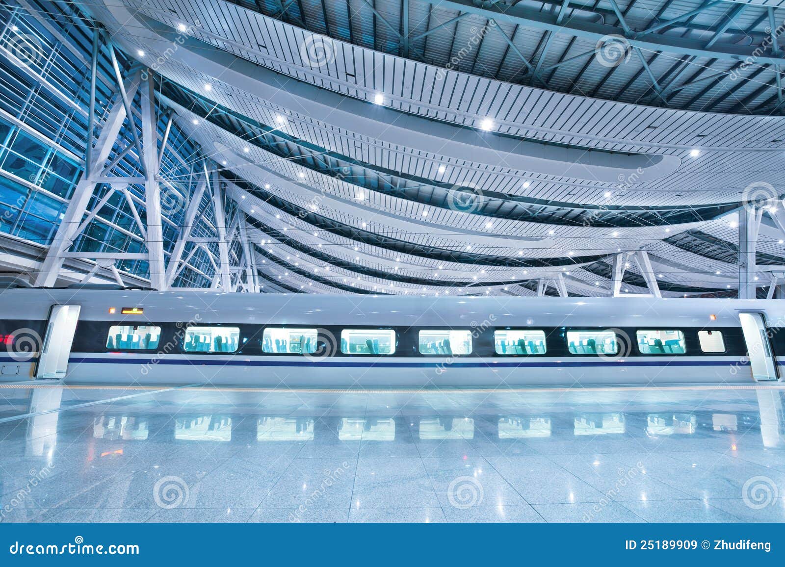 Train Stop at Railway Station Stock Image - Image of sunset, railroad ...