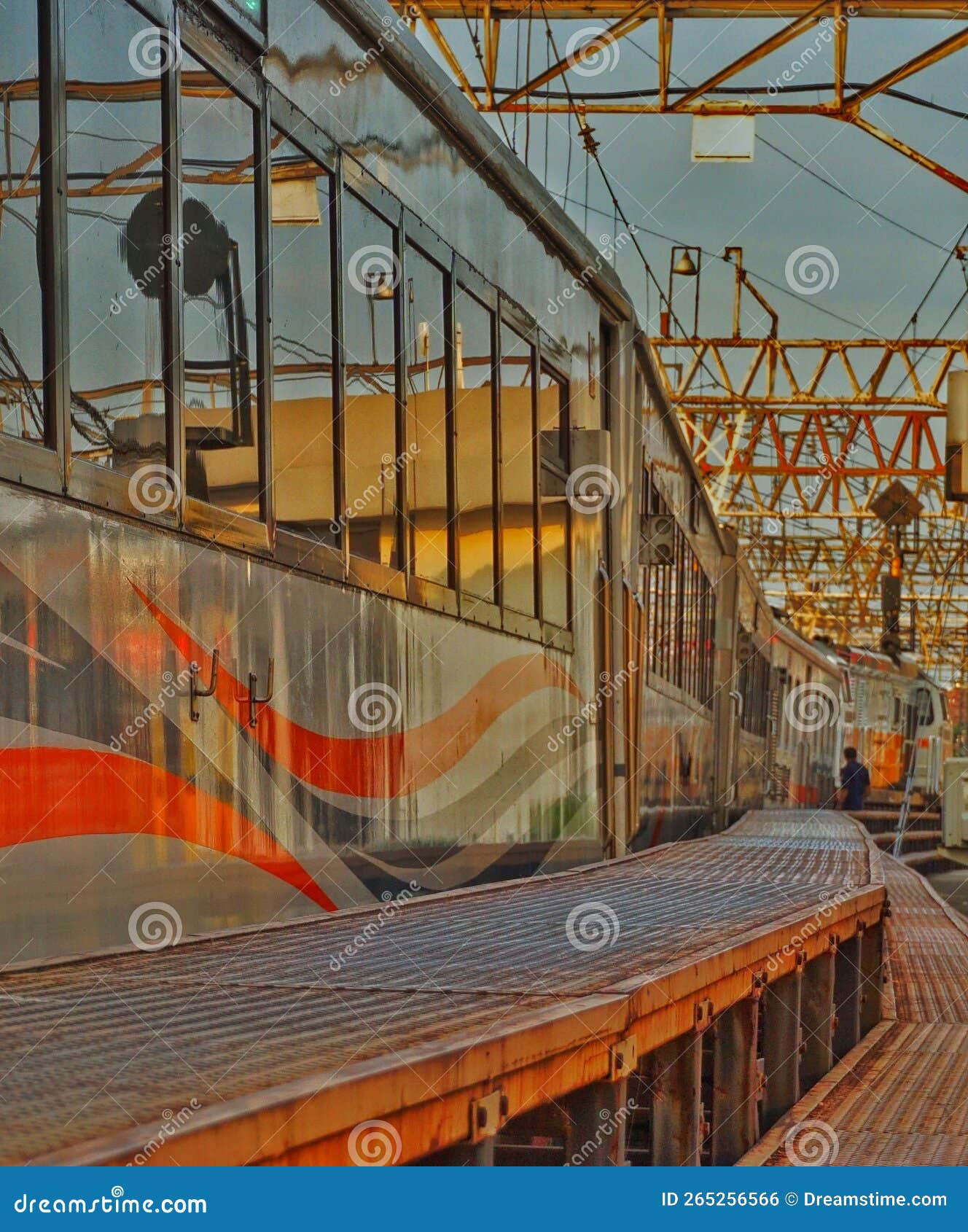 Train stop at the station stock photo. Image of train - 265256566