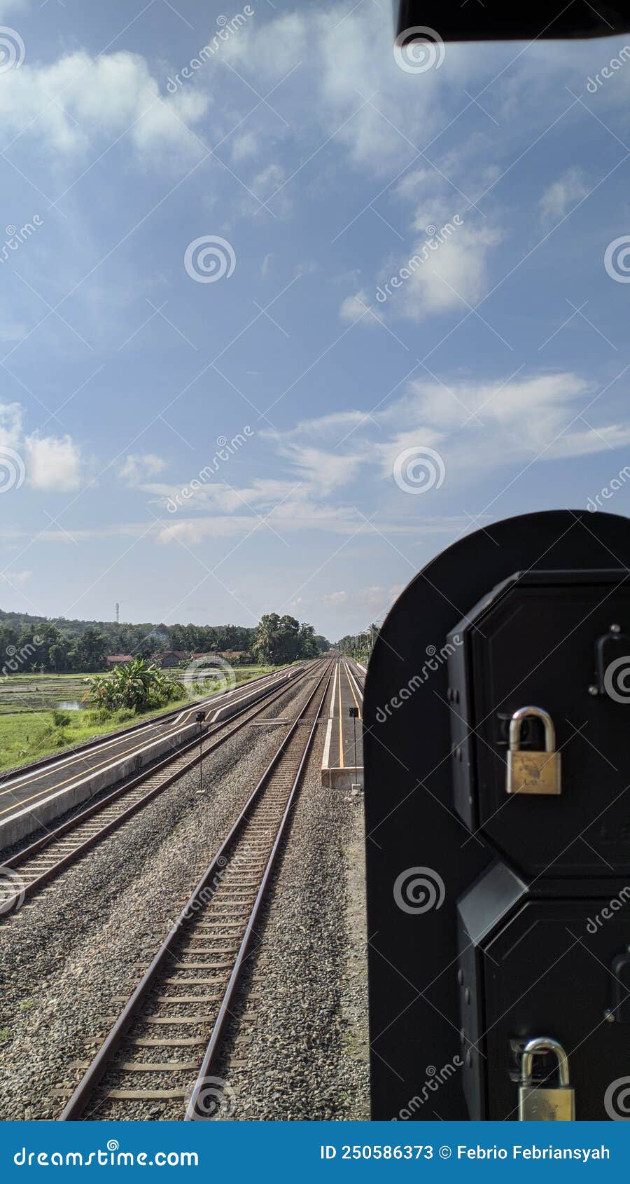 Train stop station stock image. Image of doorstop, view - 250586373