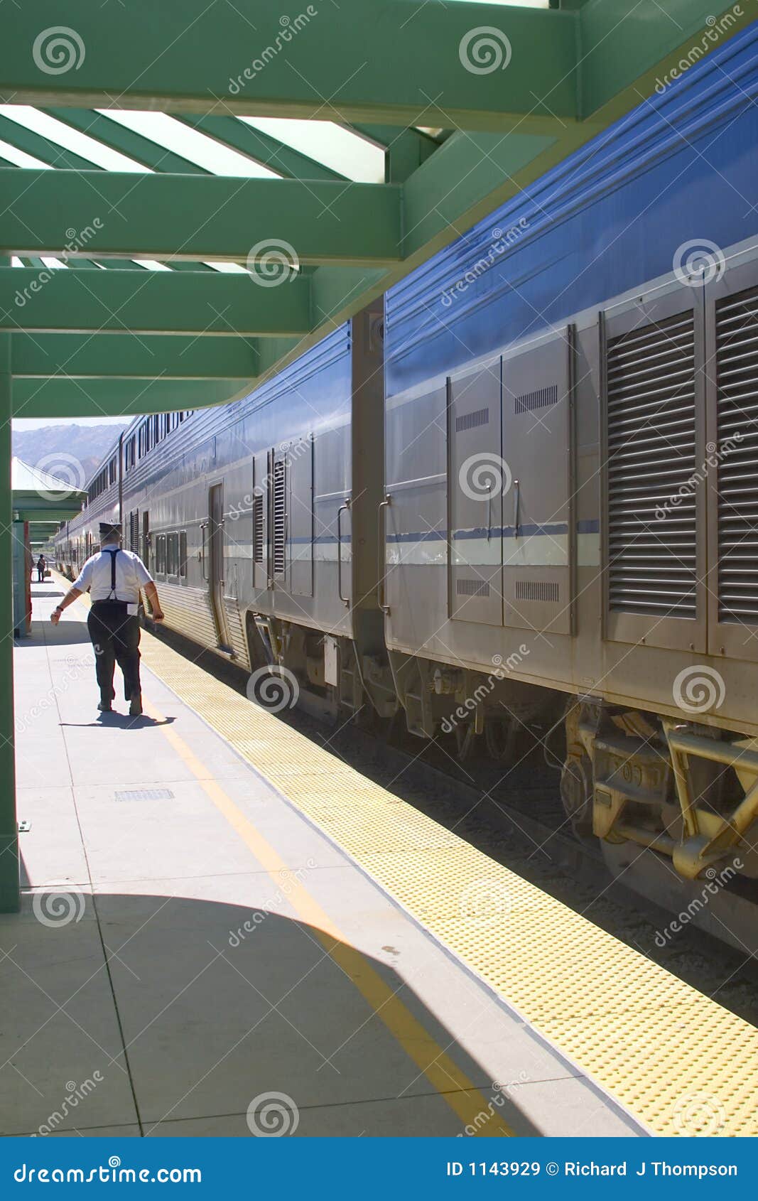 Train Stopped at Station stock image. Image of commute - 1143929