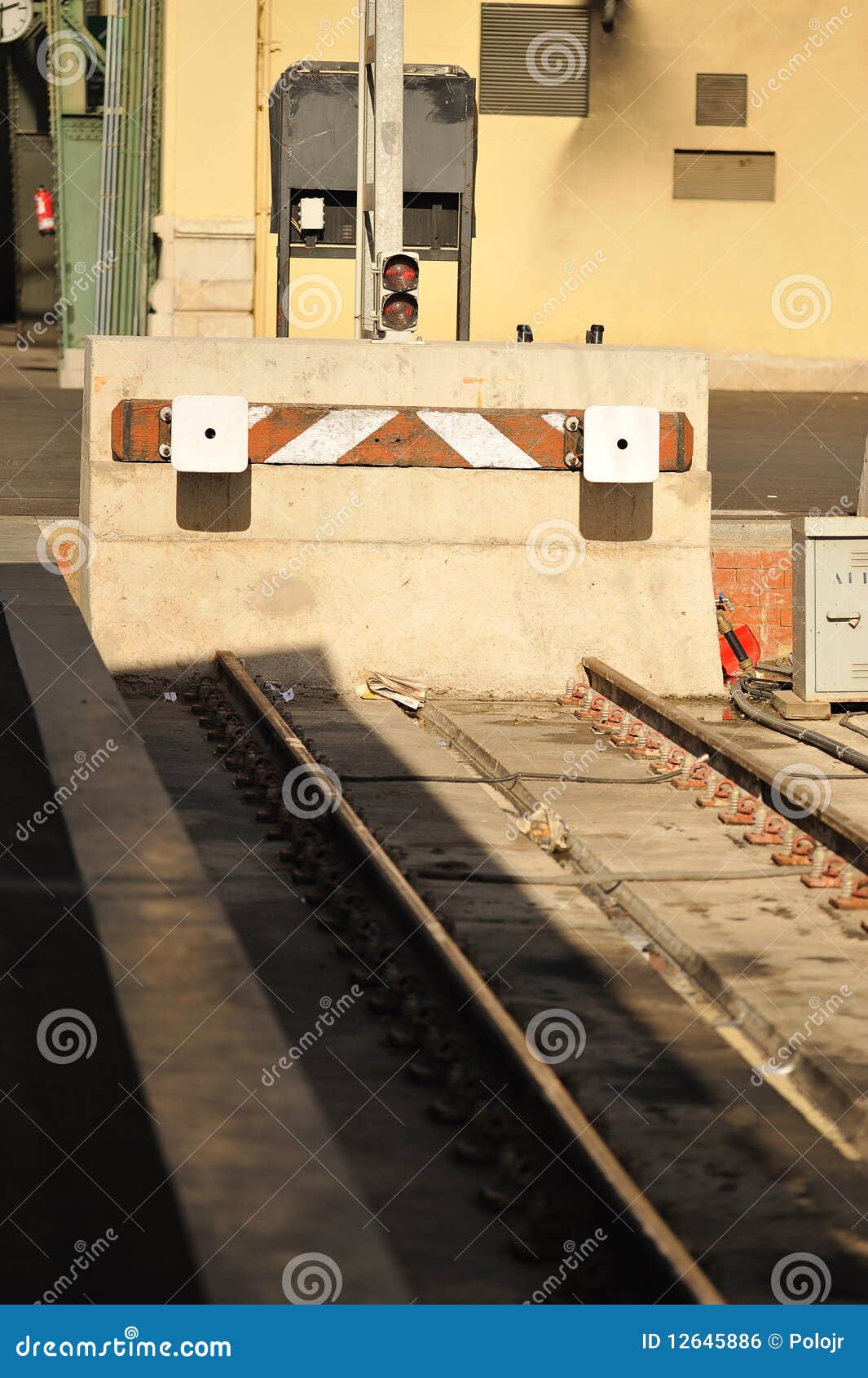 Train stopper stock photo. Image of railroad, industry - 12645886