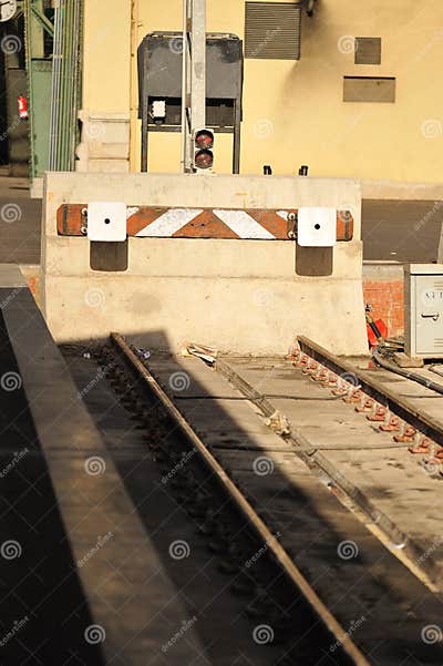 Train stopper stock photo. Image of railroad, industry - 12645886