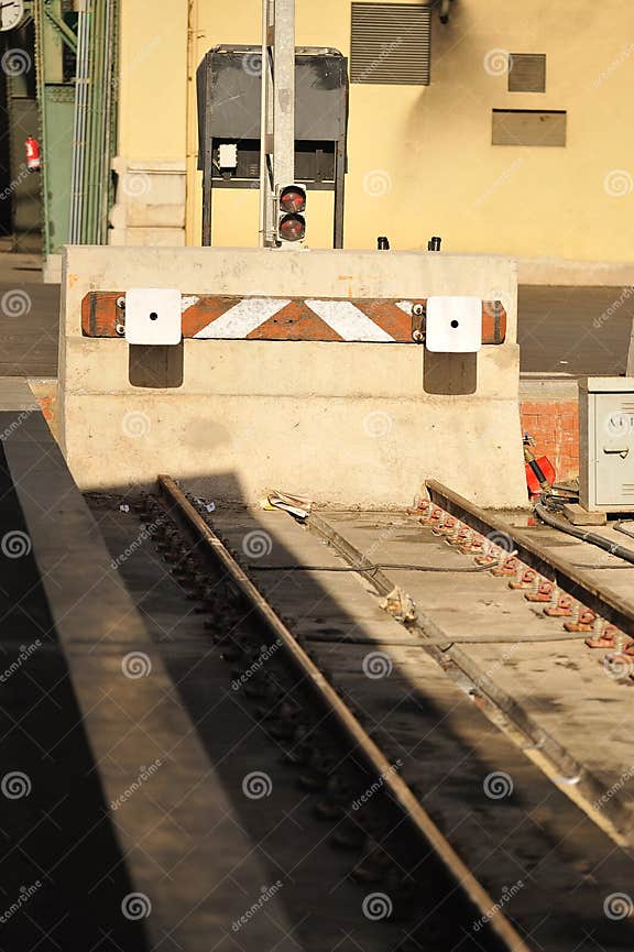 Train stopper stock photo. Image of railroad, industry - 12645886