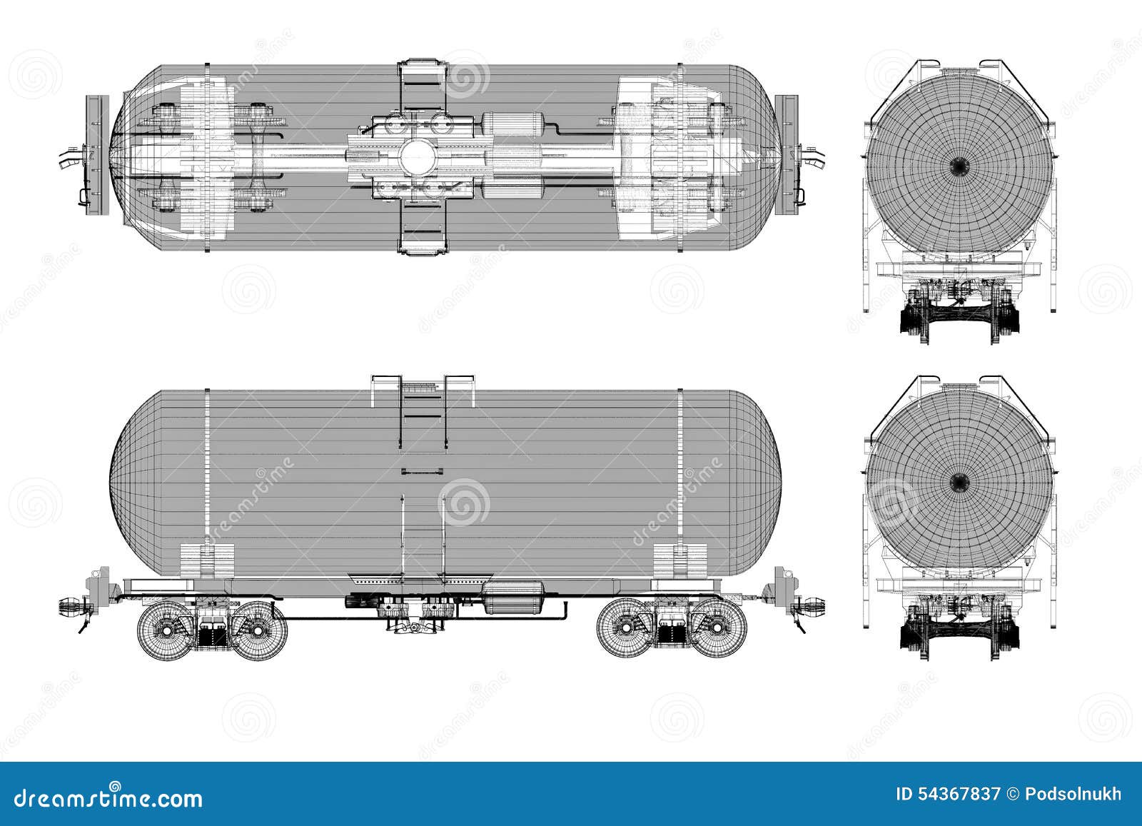 Train tanks stock illustration. Illustration of road - 54367837
