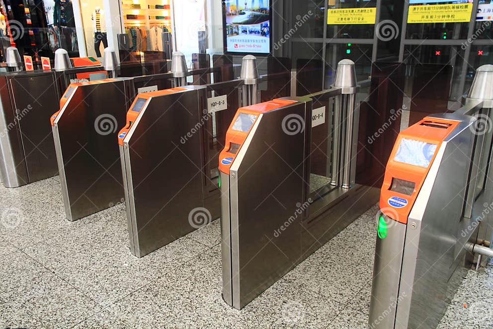 Train ticket check editorial photo. Image of access, barrier - 69030251