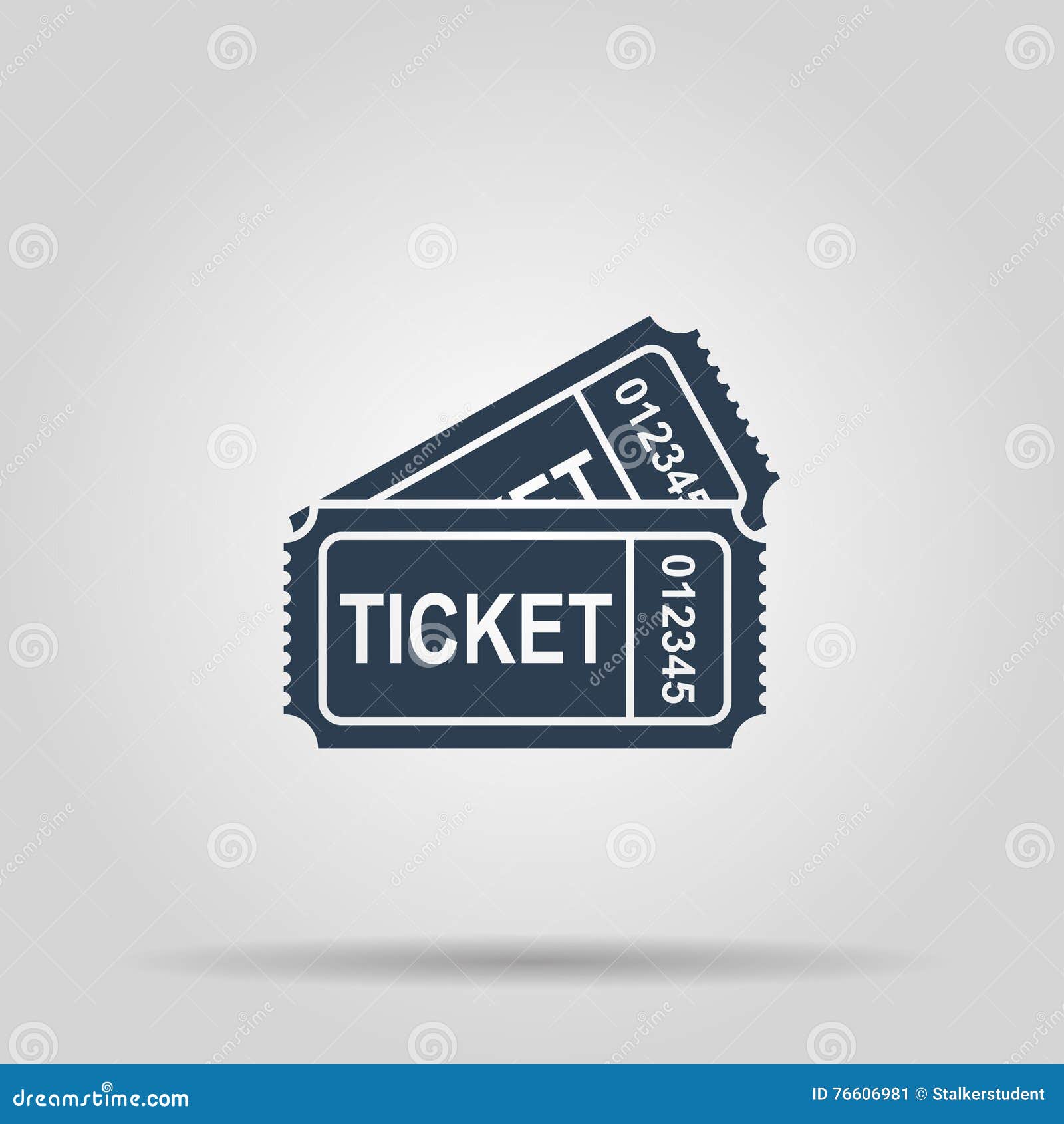 Train Ticket Icon. Concept Illustration for Design Stock Illustration ...