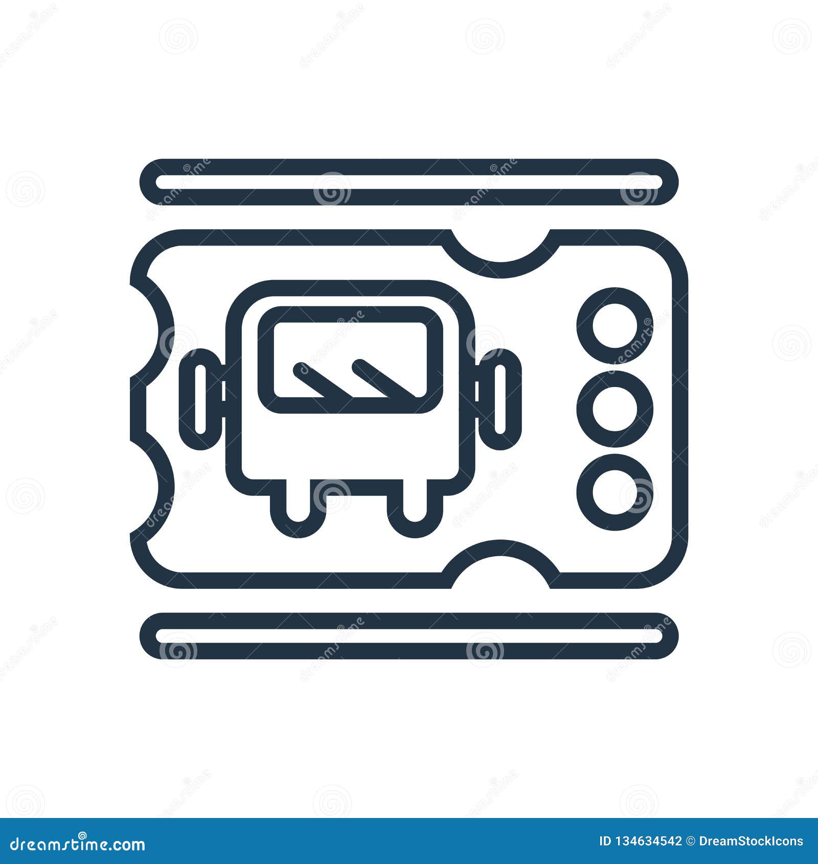 Train Ticket Icon Vector Isolated on White Background, Train Ticket ...