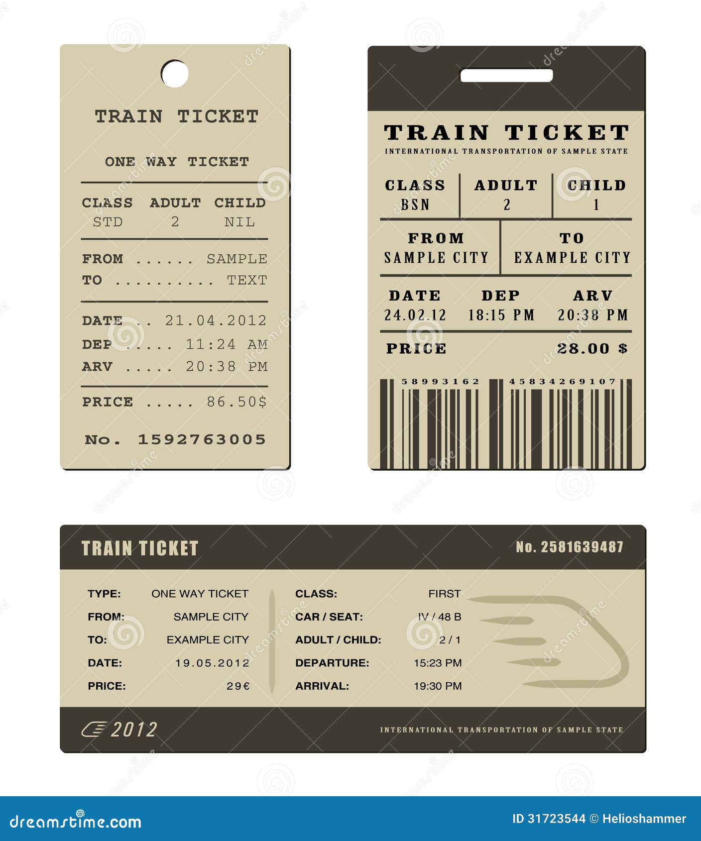 Set Train Ticket, QR Code Train, Road Traffic Signpost, Barrier ...