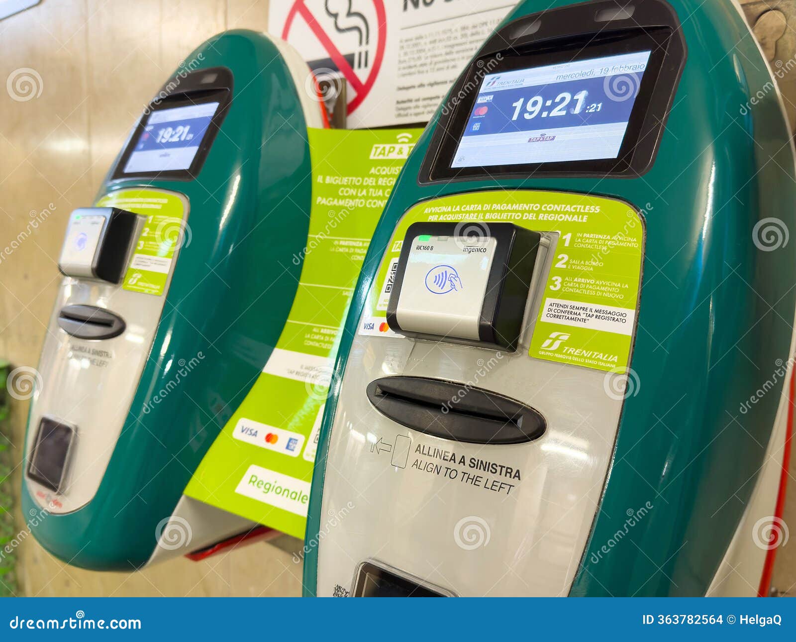 Train Ticket Vending Machines Of The German Railroad Company Editorial ...
