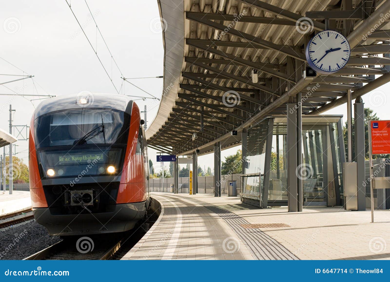 A train on time stock photo. Image of graz, time, sunlight - 6647714